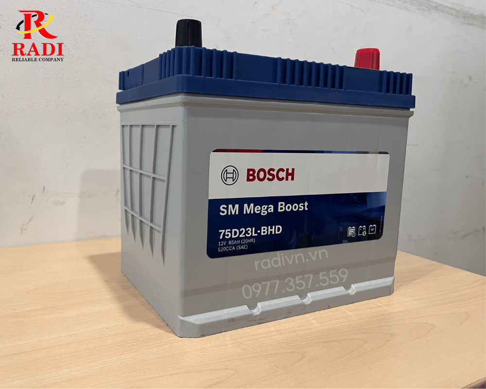 Ắc Quy BOSCH 75D23L-BHD (12V65Ah)